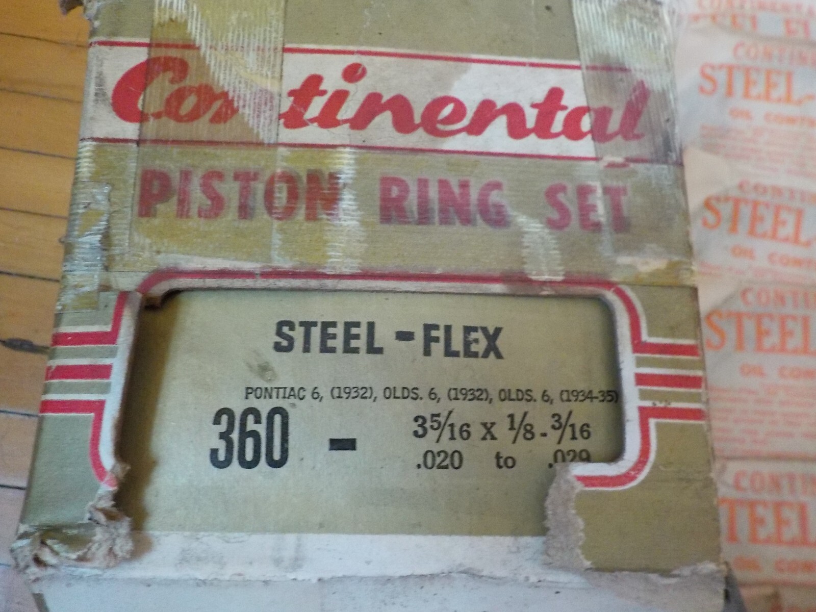 CONTINENTAL PISTON RING SET STEEL-FLEX 360 LOT OF 6 | eBay
