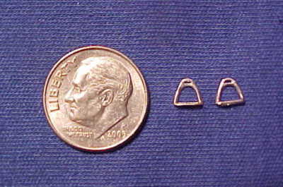 SULSER SADDLERY 1:32 Model Scale STABLEMATE ENGLISH STIRRUPS - White ...