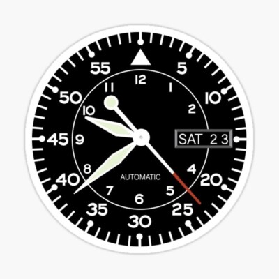 Watch Watches Collector Black Dial Clock Time Date Vinyl Decal Sticker ...