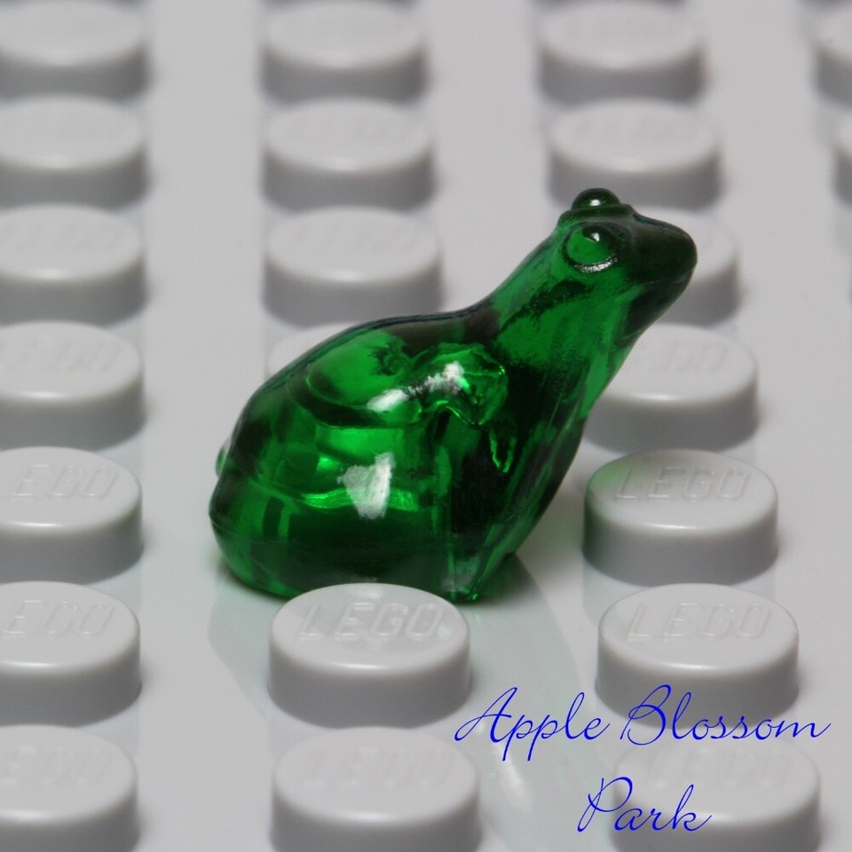 Rare NEW Lego Translucent GREEN FROG - Trans Green Tree Frog Minifig ...