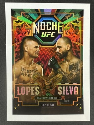 2025 Topps Now UFC #NOCHE Diego Lopes Jean Silva Poster SP Mint | eBay