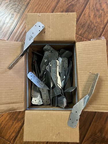 100x Simpson Strong-Tie H8 Galvanized Hurricane Tie 18-Gauge Steel- 1 ...