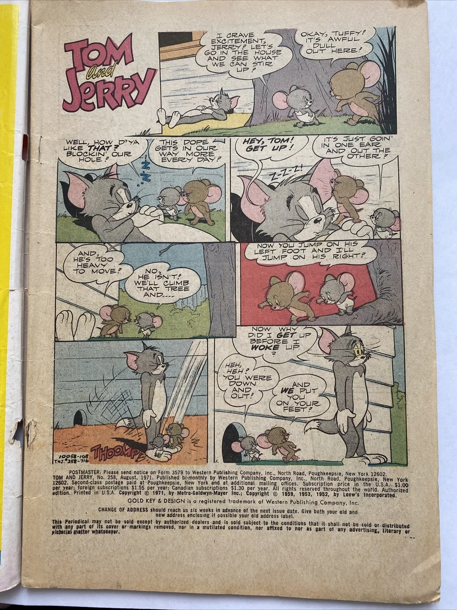 Tom And Jerry Comic Strip