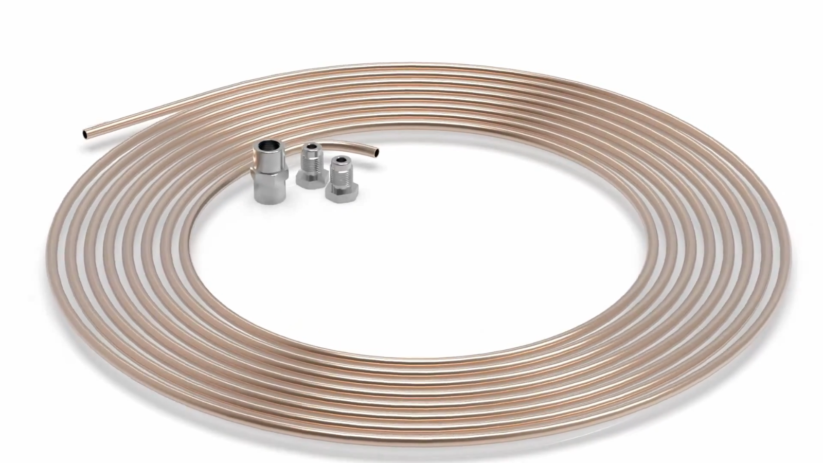 10m Bremsleitung Kunifer 4,75 mm mit ABE + 30 Verschraubungen + 15 ...