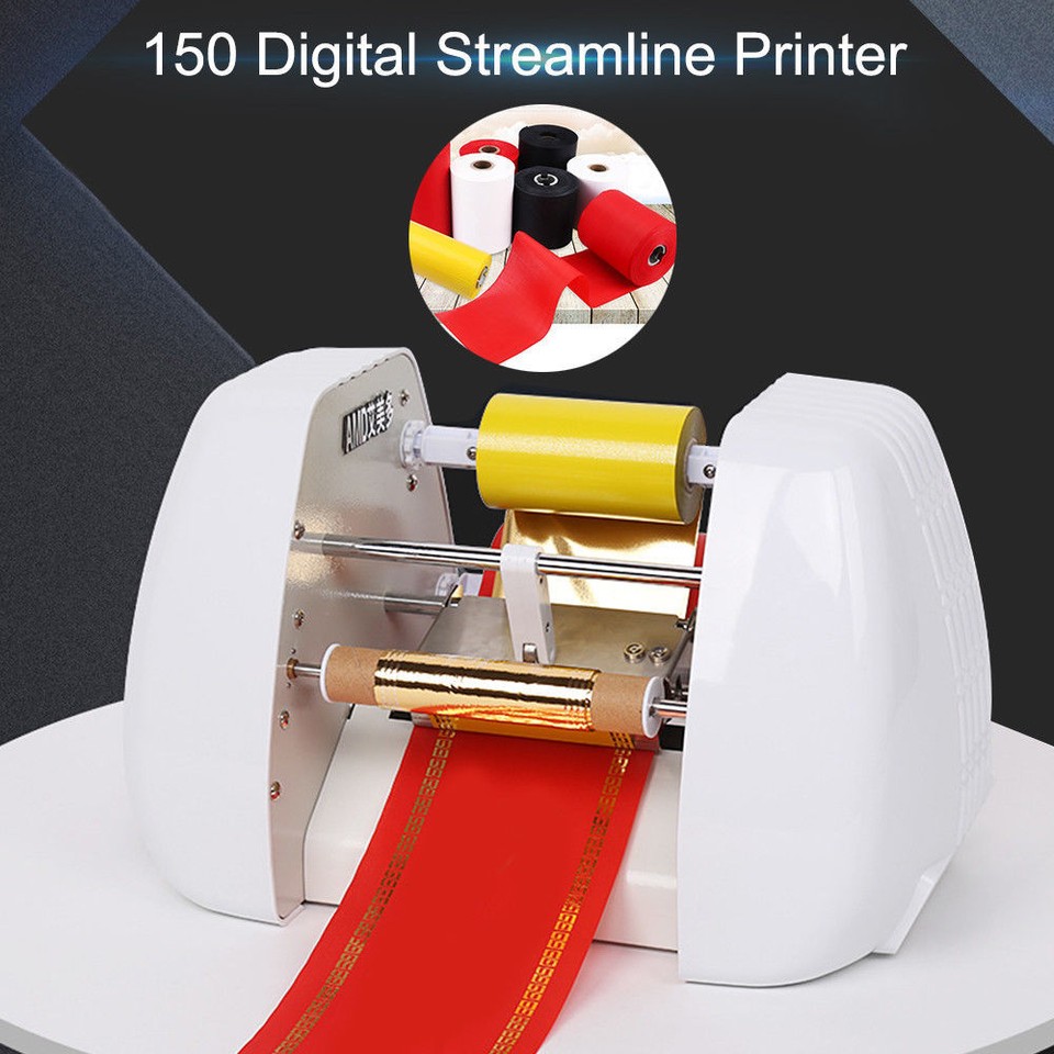 150mm Wide Digital Mini Ribbon Printer / Digital Satin Ribbon Printing ...