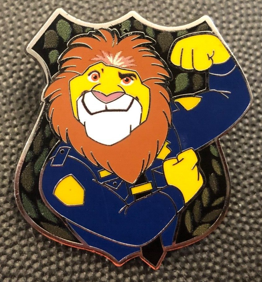 Disney pin 149377 Police Officer Delgato Zootopia ZPD lion muscles ...