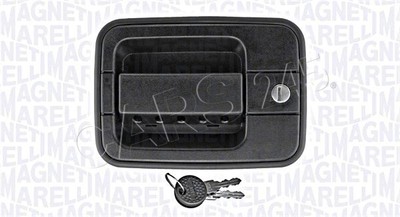 Door Handle Right Front With Lock Black Plastic Fits IVECO Eurocargo I ...