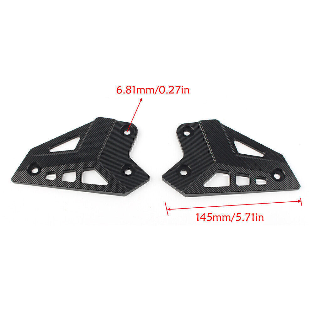 2x CNC Gold Rear Foot Rest Foot Peg Heel Guard Cover For Kawasaki Z900 ...