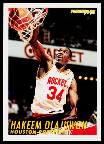 Hakeem Olajuwon 1994-95 Fleer #85 Houston Rockets | eBay