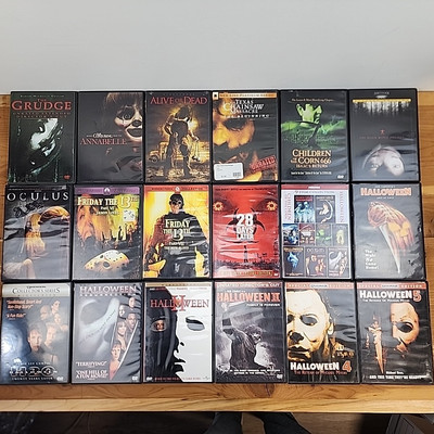 Lot Of 18 Horror DVDs 28 Days Later Halloween Top Selling Titles Movies ...