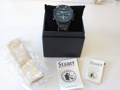 Stauer Metropolis Hybrid Chronograph Watch New in Box with Papers | eBay