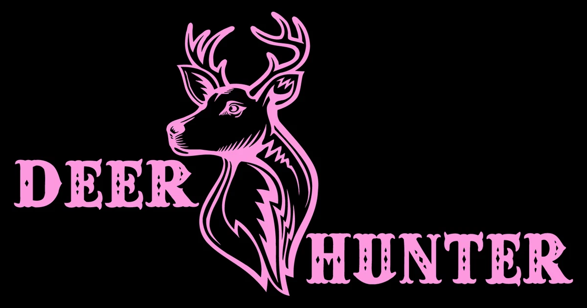 Pink Deer Hunting Decals