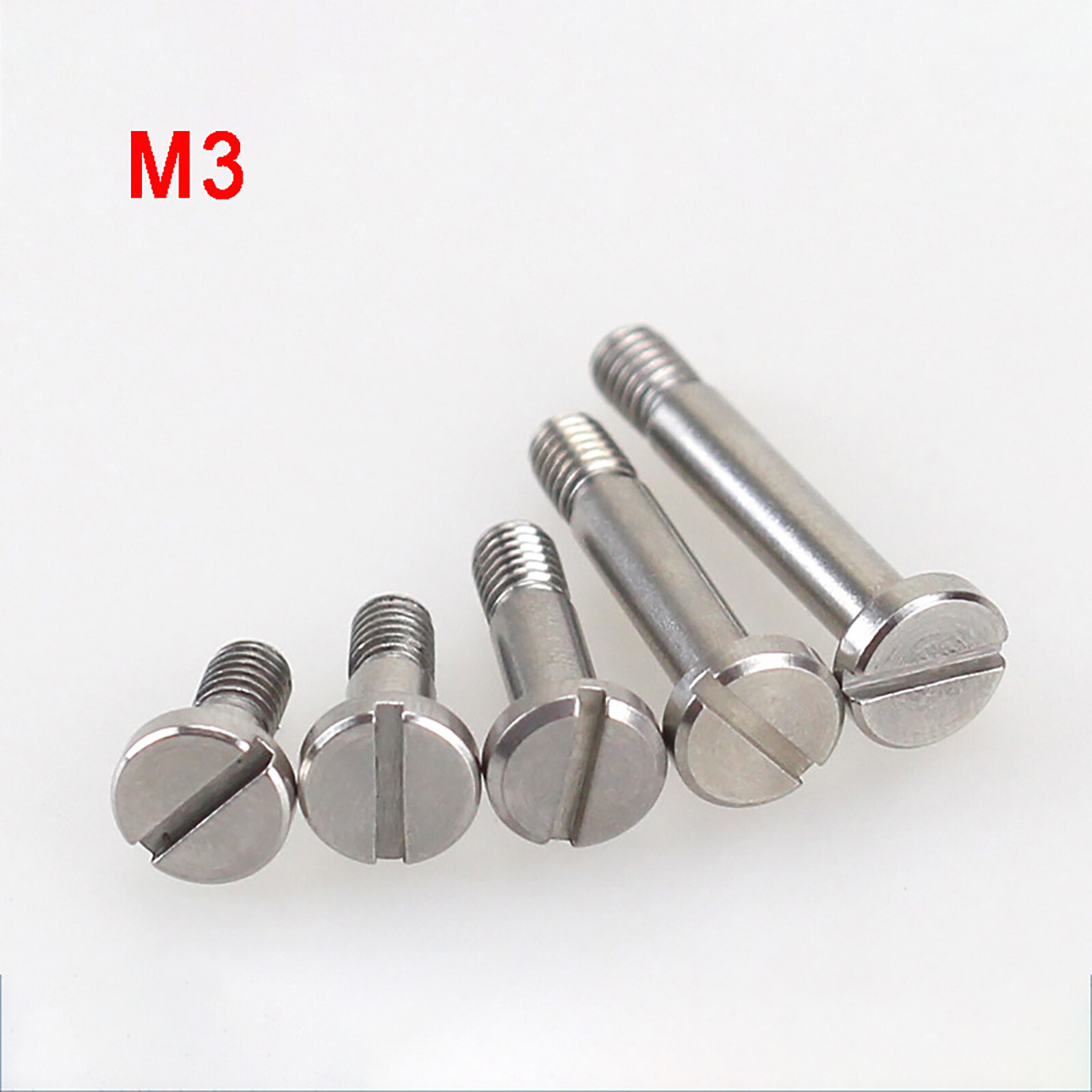 M3 Stainless Steel Slotted Shoulder Screws Slot Drive Bolts - Shoulder ...