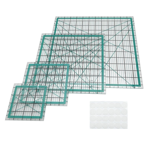 Quilting Rulers 4 Square Quilting Templates Acrylic Rulers With 24 Non ...