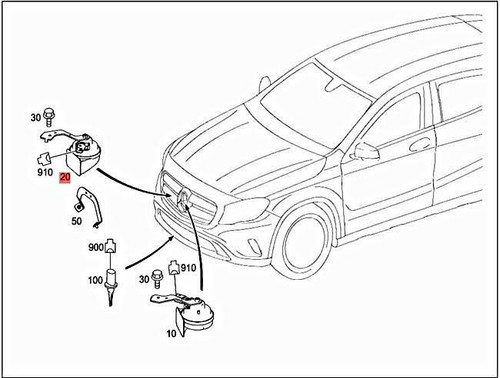 Genuine MERCEDES C117 C218 S212 W176 W212 W221 X117 X156 X218 Horn ...