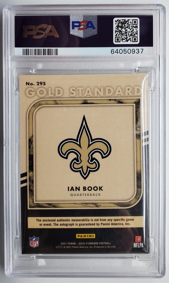2021 Panini Gold Standard Ian Book Autograph/JSY RC PSA 10 Auto 005/149 ...