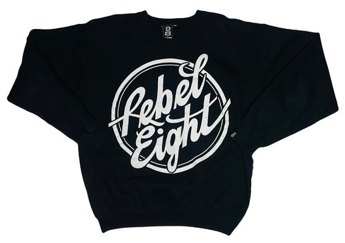 Rebel Eight Men's Black Skateboard Punk Streetwear Sweatshirt; M | eBay