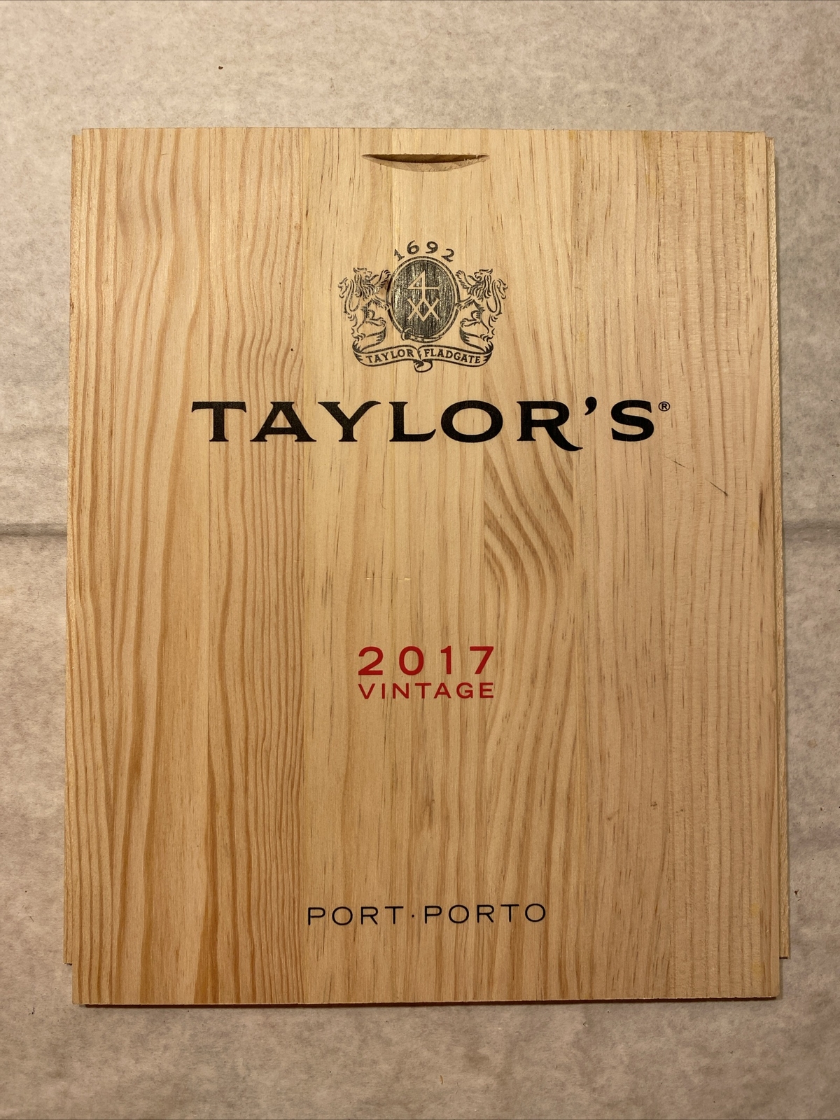 1 Rare Wood Panel Taylor’s Vintage Port Porto CRATE BOX SIDE 3/24 979a ...