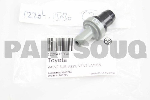 1220415030 Genuine Toyota VALVE SUB-ASSY, VENTILATION 12204-15030 | eBay