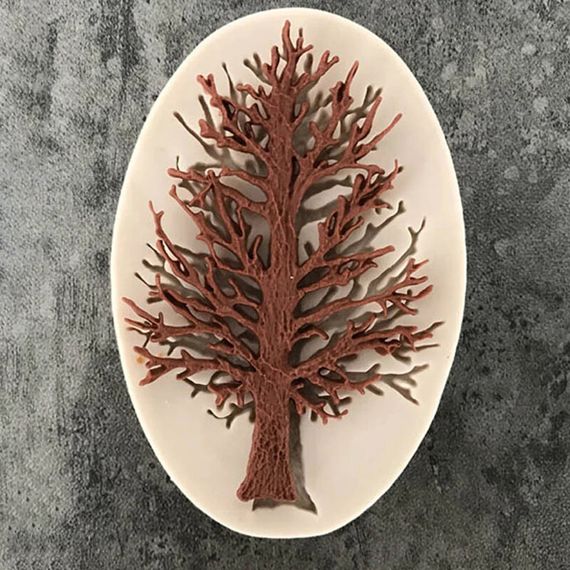 3D Tree Mold Cake Silicone Molds Fondant Mold Cake Decorating ToolsS WF ...