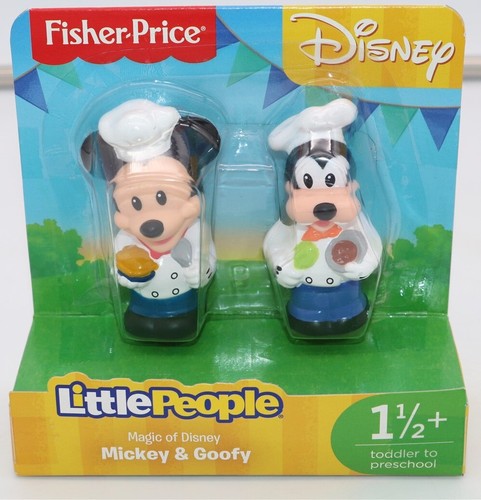 New Fisher Price Little People Magic of Disney Chef Mickey and Goofy ...