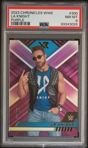 2023 Chronicles WWE LA Knight XR Purple /49 PSA 8 #300 | eBay