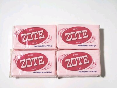Pack Of 4* Pink Zote Soap* Laundry Detergent Bar Soap* 14.1oz Ea.* | eBay