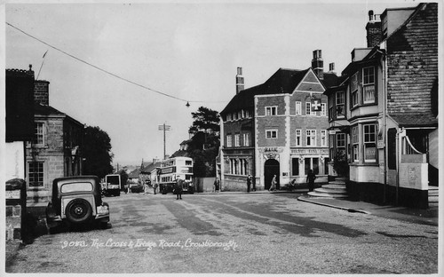 CROWBOROUGH - THE CROSS & ERIDGE ROAD ~ A REAL PHOTO POSTCARD #252645 ...