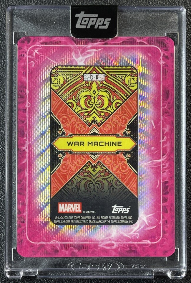 WAR MACHINE 2025 TOPPS MINT MARVEL #C-6 GAMBIT'S DECK /99 | eBay