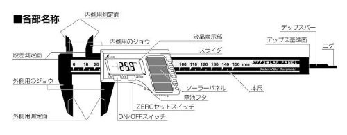 20000 Japanese Shinwa Digital Vernier Callipers Nonius Nogisu 150Mm ...