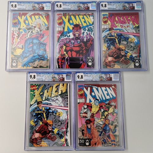 X-MEN#1 (ALL 5 COVERS) ALL CGC 9.8 NEW SLABS - All Matching Custom ...