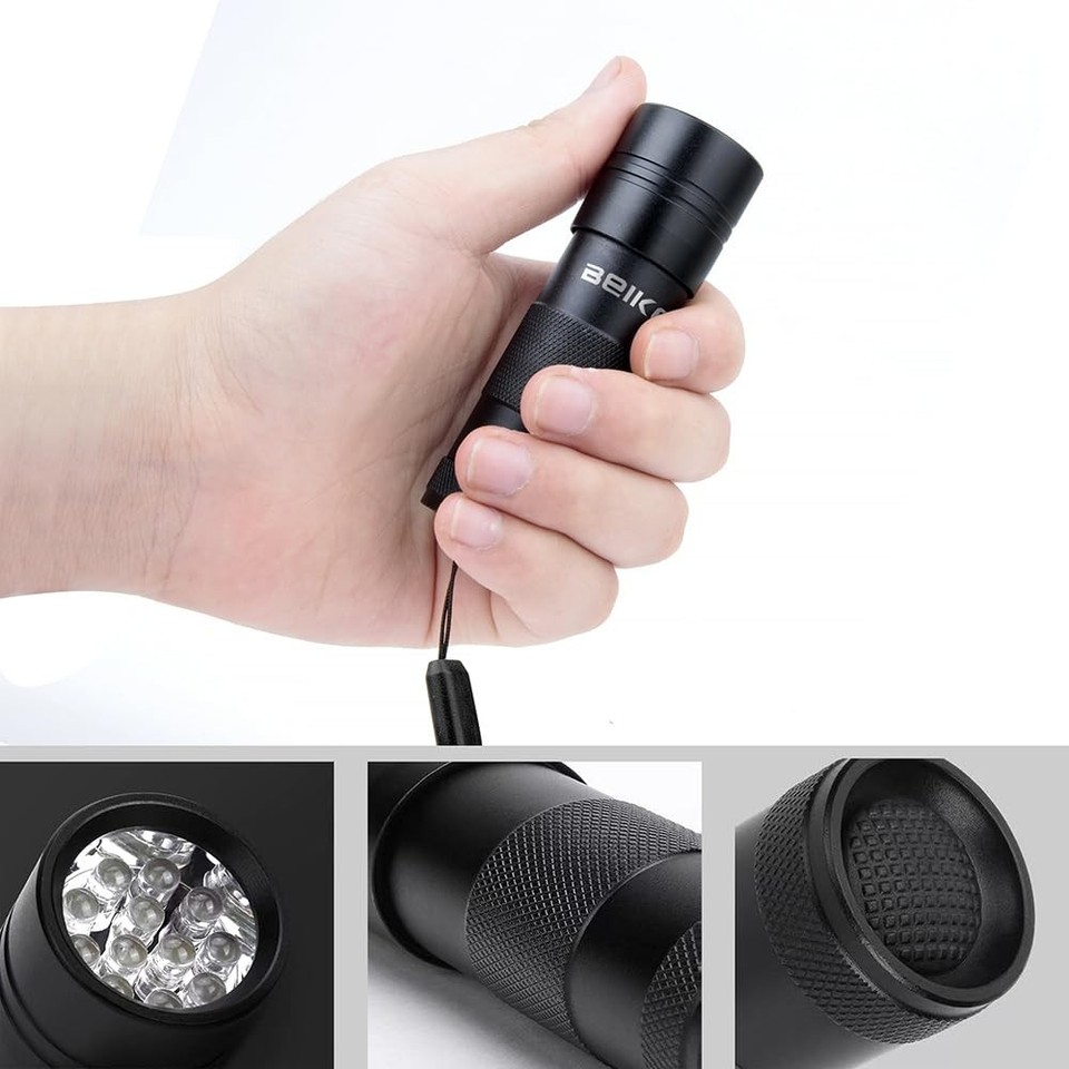 UV Flashlight Blacklight Detector for Pet Urine, Bed Bugs & Scorpions(2 ...