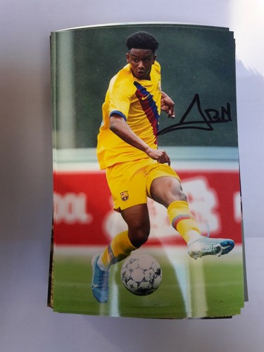 Signed Photo Alejandro Balde FC Barcelona New Mega RAR | eBay