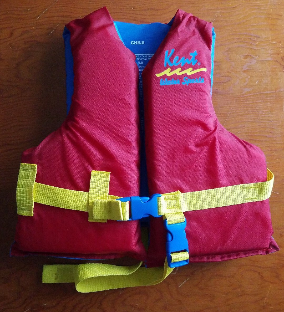 Kent Childs Water Sports Flotation Vest Crotch Strap Red Blue & Yellow ...