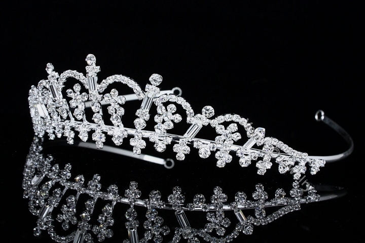 Bridal Rhinestones Crystal Prom Wedding Crown Tiara 7513 Ebay
