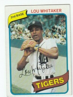 Lou Whitaker 1980 Topps ML Baseball Cards # 358 Tigers | eBay