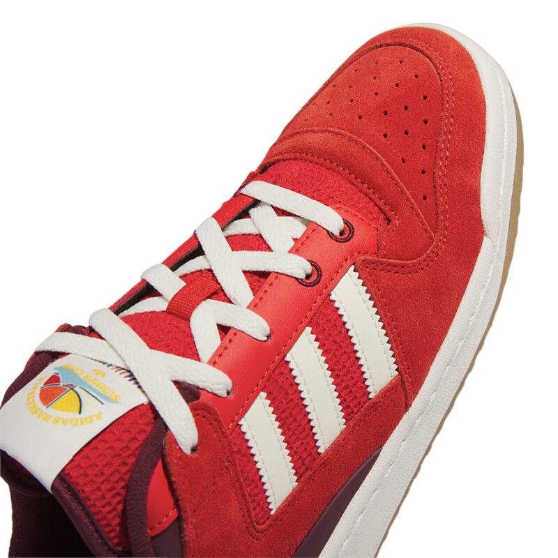 Adidas Originals Forum Low CL (Red/Off White/Gum) Men's Shoes IE7176 | eBay
