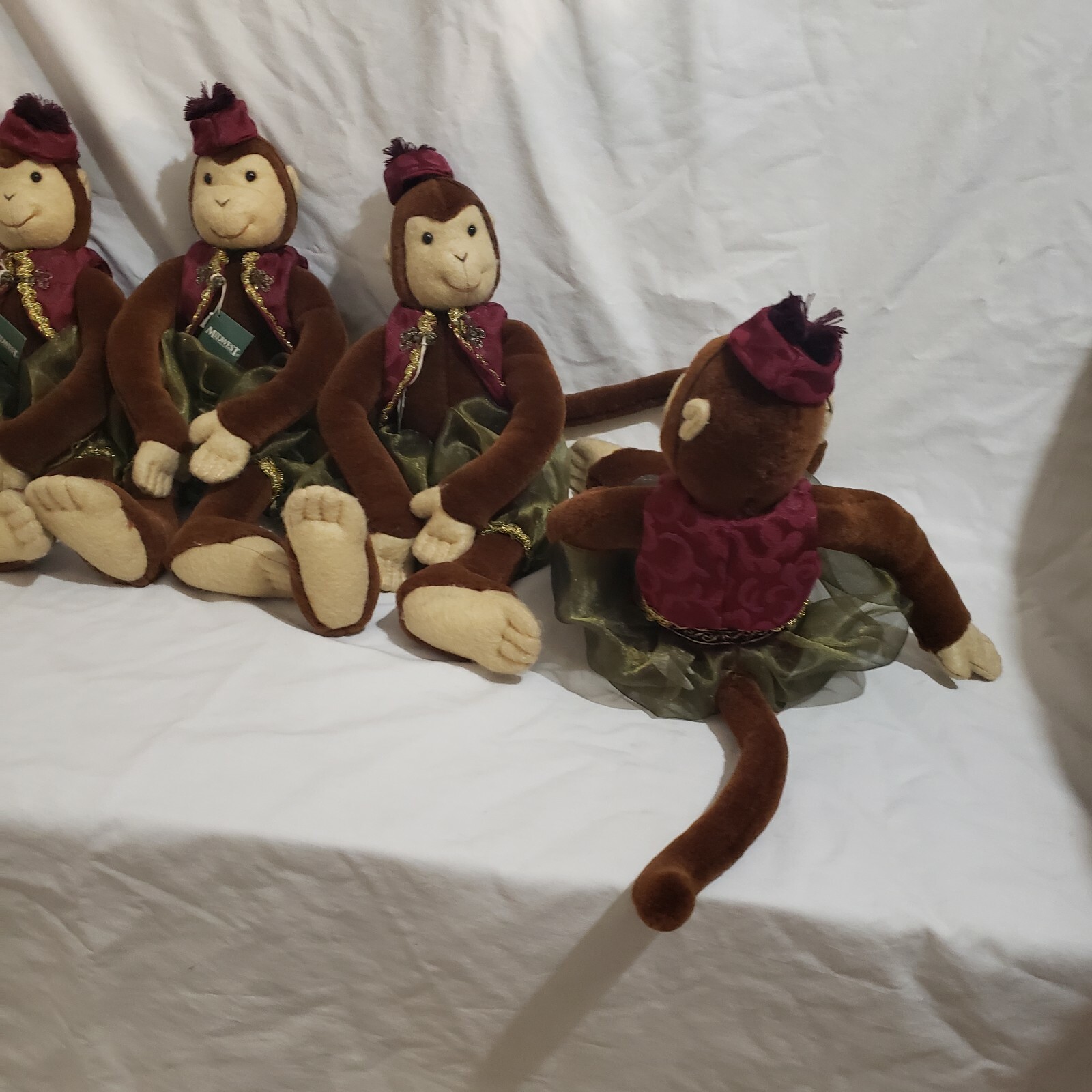 Midwest Of Cannon Falls Plush Stuffed Monkeys Circus Set of 4 Rare | eBay