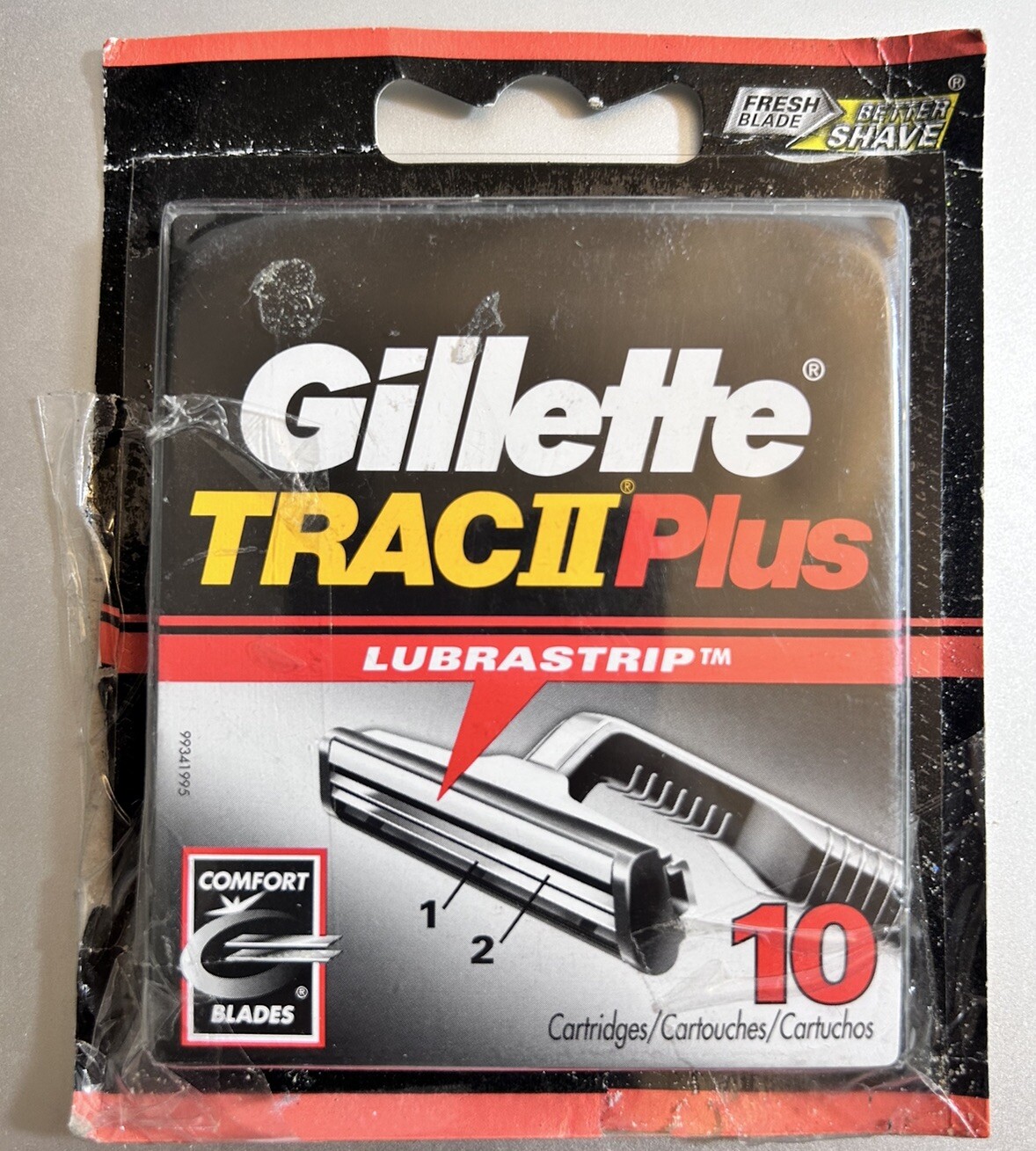 Gillette PR31272 Trac II Plus Refill Razor Cartridges - Pack of 10 for ...