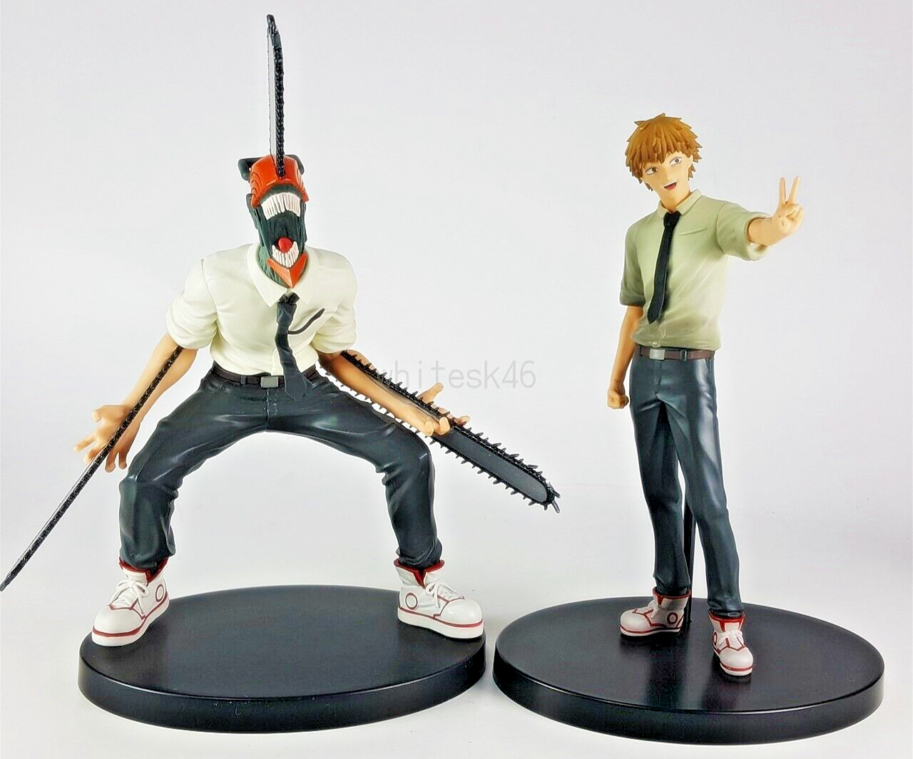 Chainsaw Man Denji Figure set Vibration Stars + Chain Spirits Banpresto ...