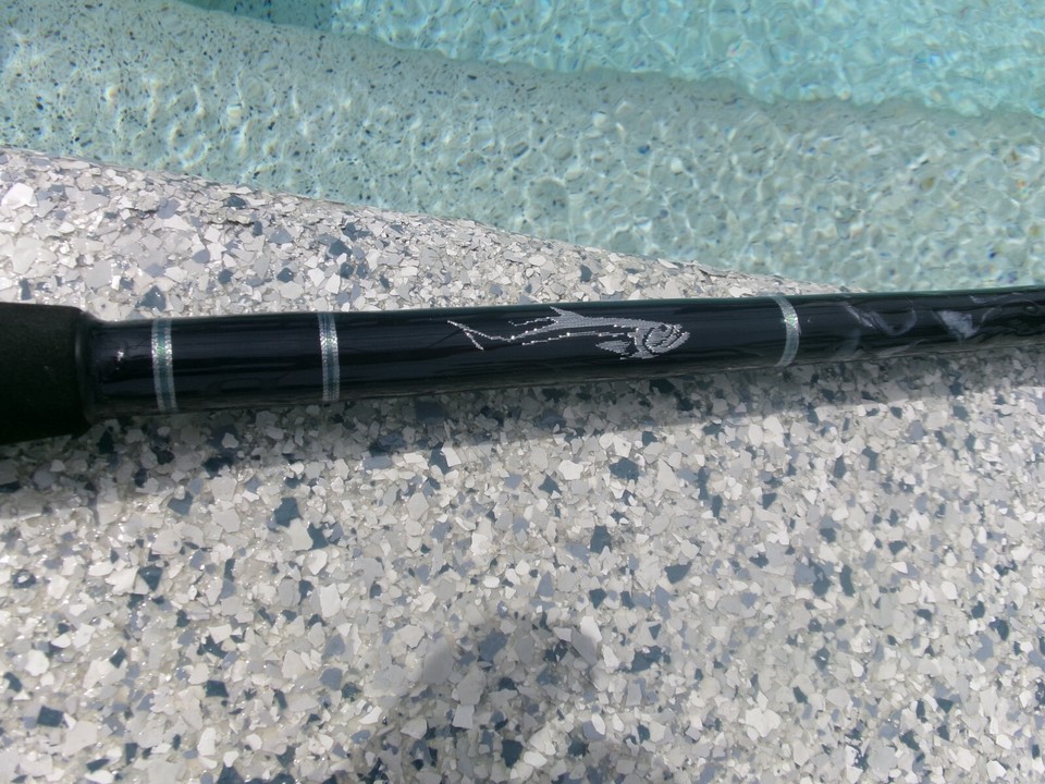New, custom built, 7'6", 20-40 lb. spinning rod w/hand-woven Tarpon ...