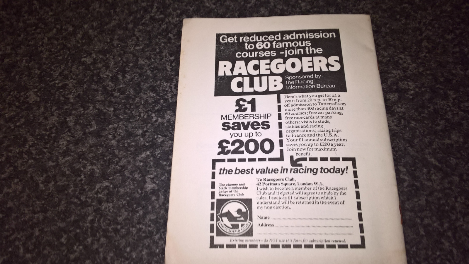 vintage horse racing race card uttoxeter 16th dec 1971 | eBay UK