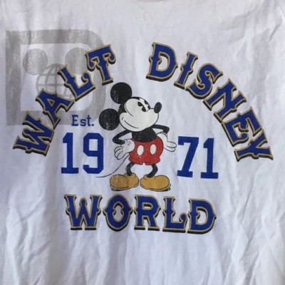 Walt Disney World Official 1971 Mickey Mouse White Long Sleeve T Size ...