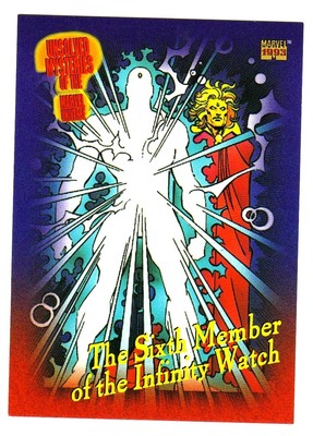 1993 MARVEL UNIVERSE BASE CARD 142 SIXTH MEMBER OF THE INFINITY WATCH ...