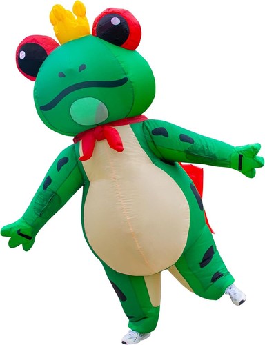 Inflatable Frog Costume Adult Full Body Blow Up Animal Suit Halloween ...