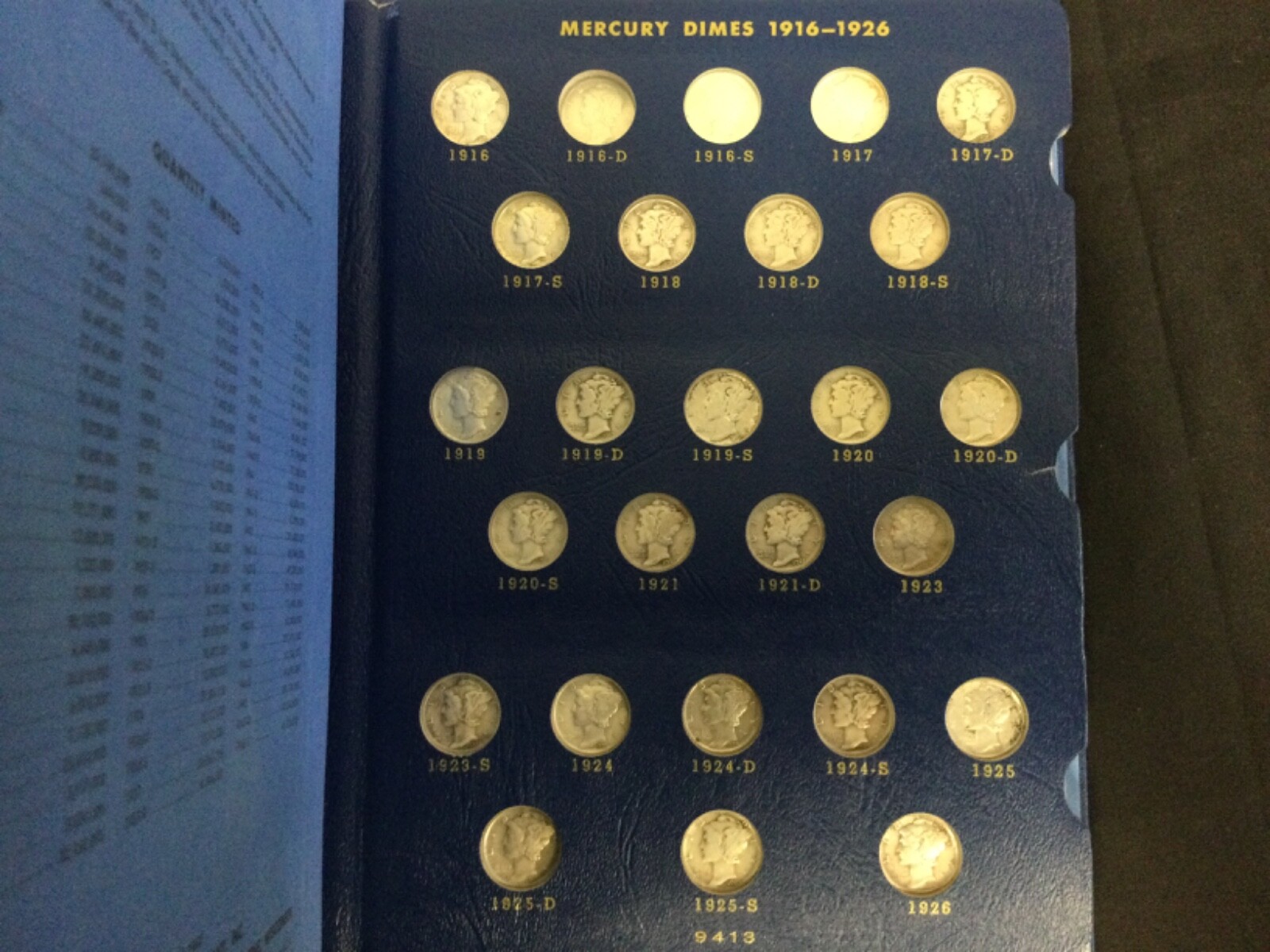 Mercury Silver Dime Set, Affordable Complete Circulated Collection ...