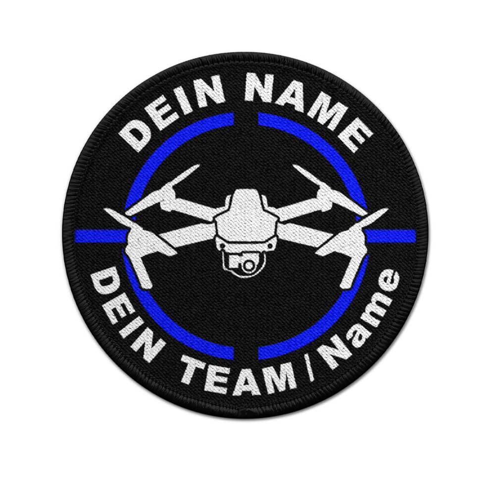 Patch 7,5cm personalisiert Drohne Drone Team Dein Name Pilot #42950 | eBay