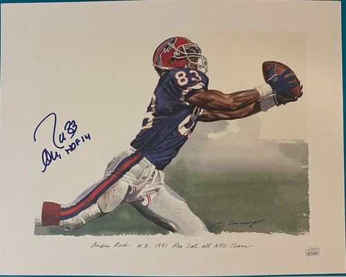 Andre Reed Auto Signed Pro Set Print 11x14 JSA Bills HOF! | eBay