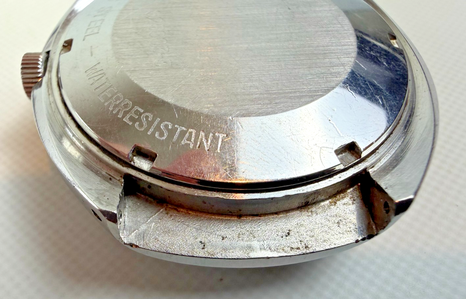 RARE 1970s Hamilton Day N Date Selfwinding 825003-3 No Band AS-IS Parts ...