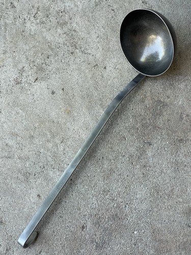 USN NAVY Galley kitchen Ladle Large ALL Stainless Steel rare maker 3/4 ...